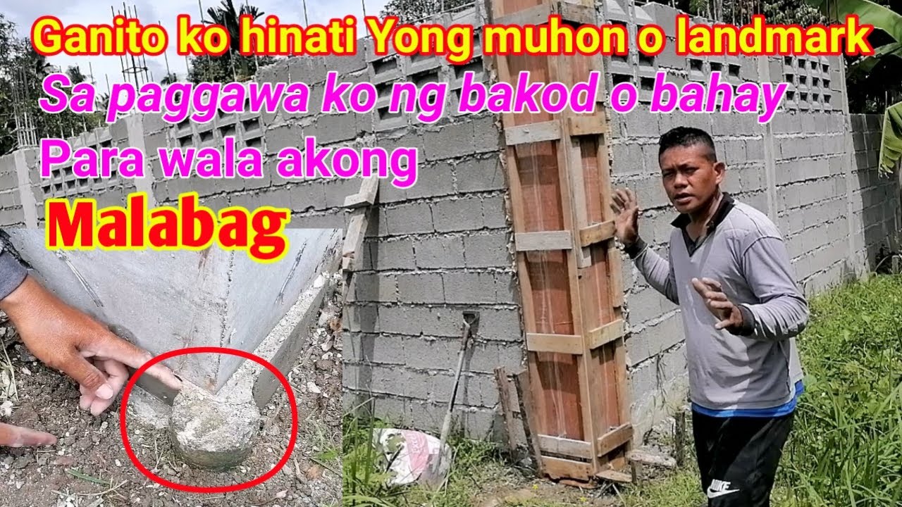 Paano ang tamang paghati ng muhon Para sa paggawa ng bakod o bahay ...