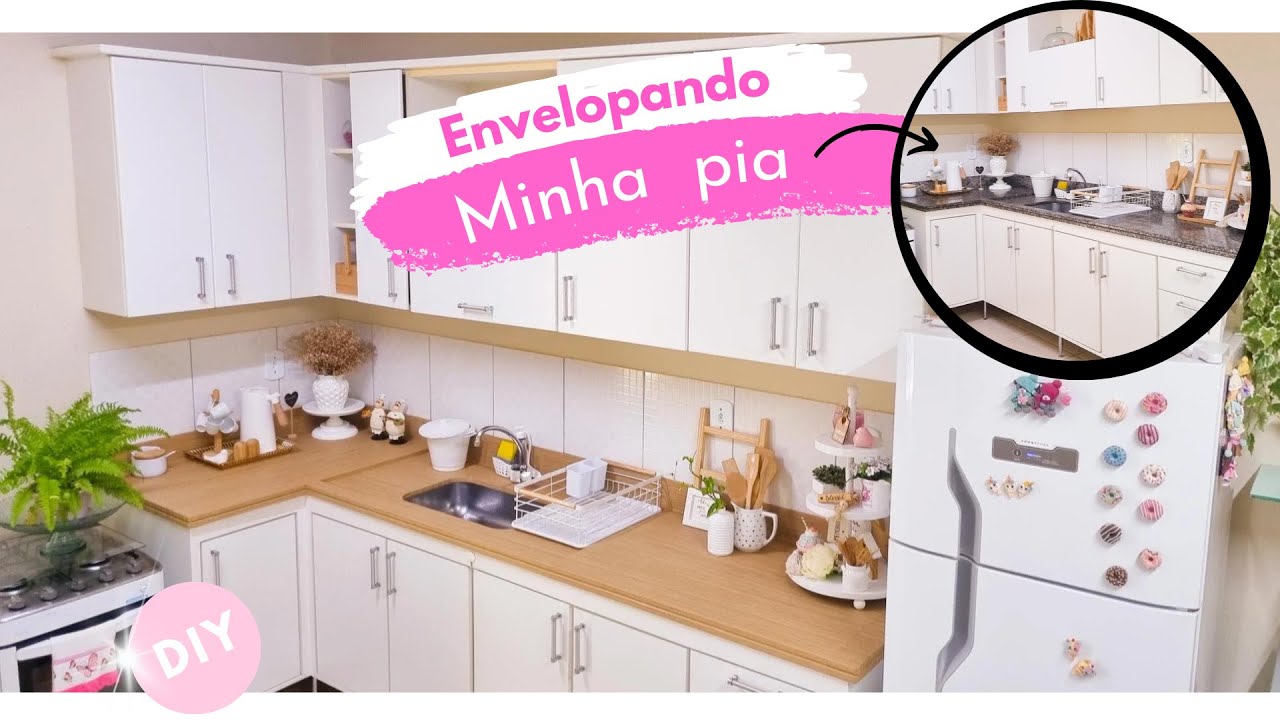 COMO ENVELOPAR SUA PIA DO JEITO CERTO | APLICAÇÃO DE VINIL ADESIVO NA ...