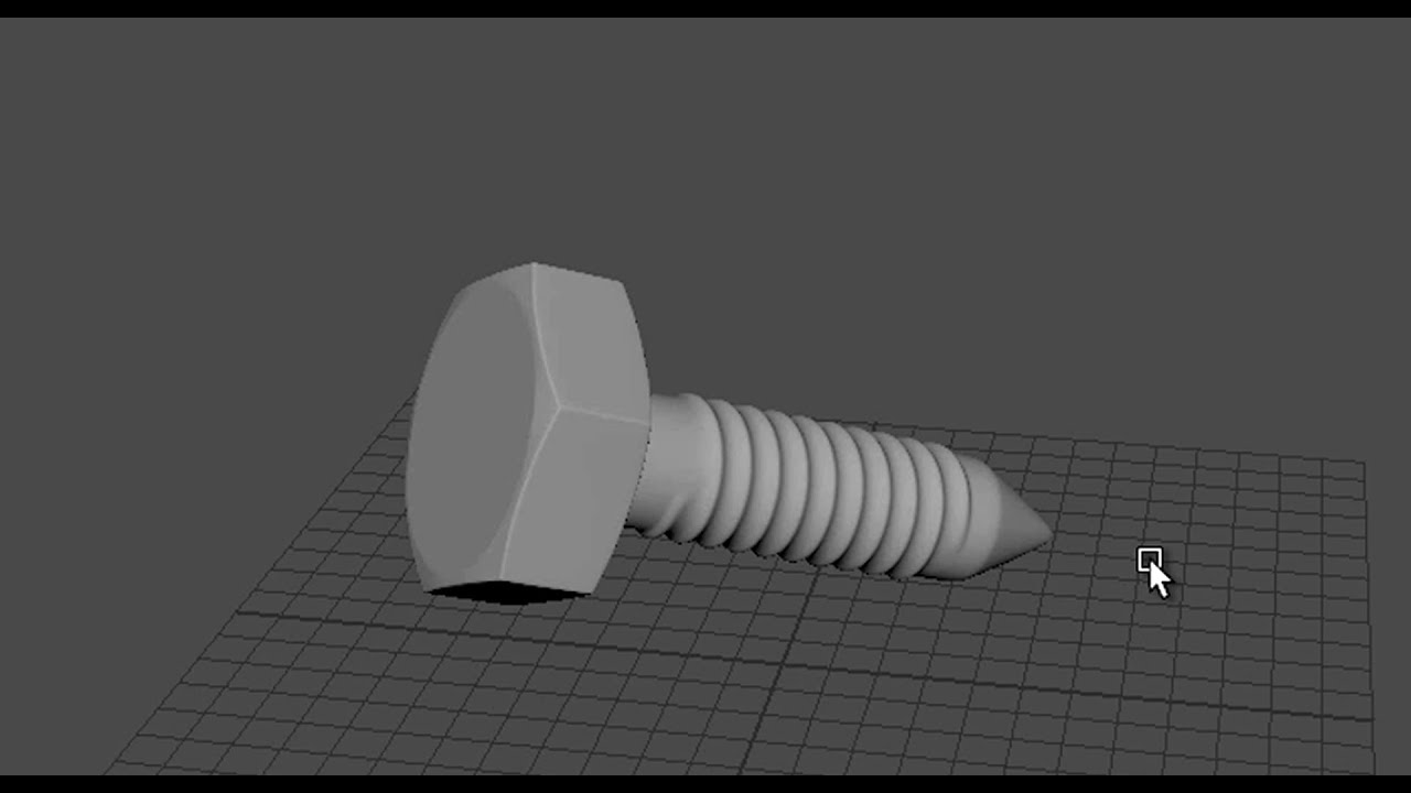 BOLT modeling in Maya #3dtutorial #video #3dmodeling - YouTube