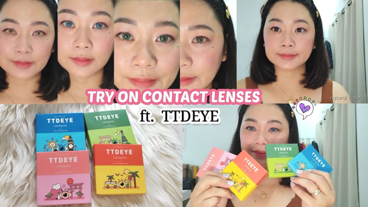 BEST CONTACT LENSES for ASIAN's (dark colored eye) ft. TTDEYE ♡ | Mitty ...