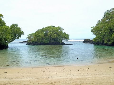 Vavau Beach, Upolu Samoa drone - YouTube