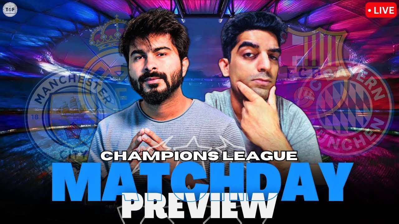 Monaco v Barca, Madrid v Stuttgart, Man City, Bayern, Inter UCL MD 1 ...