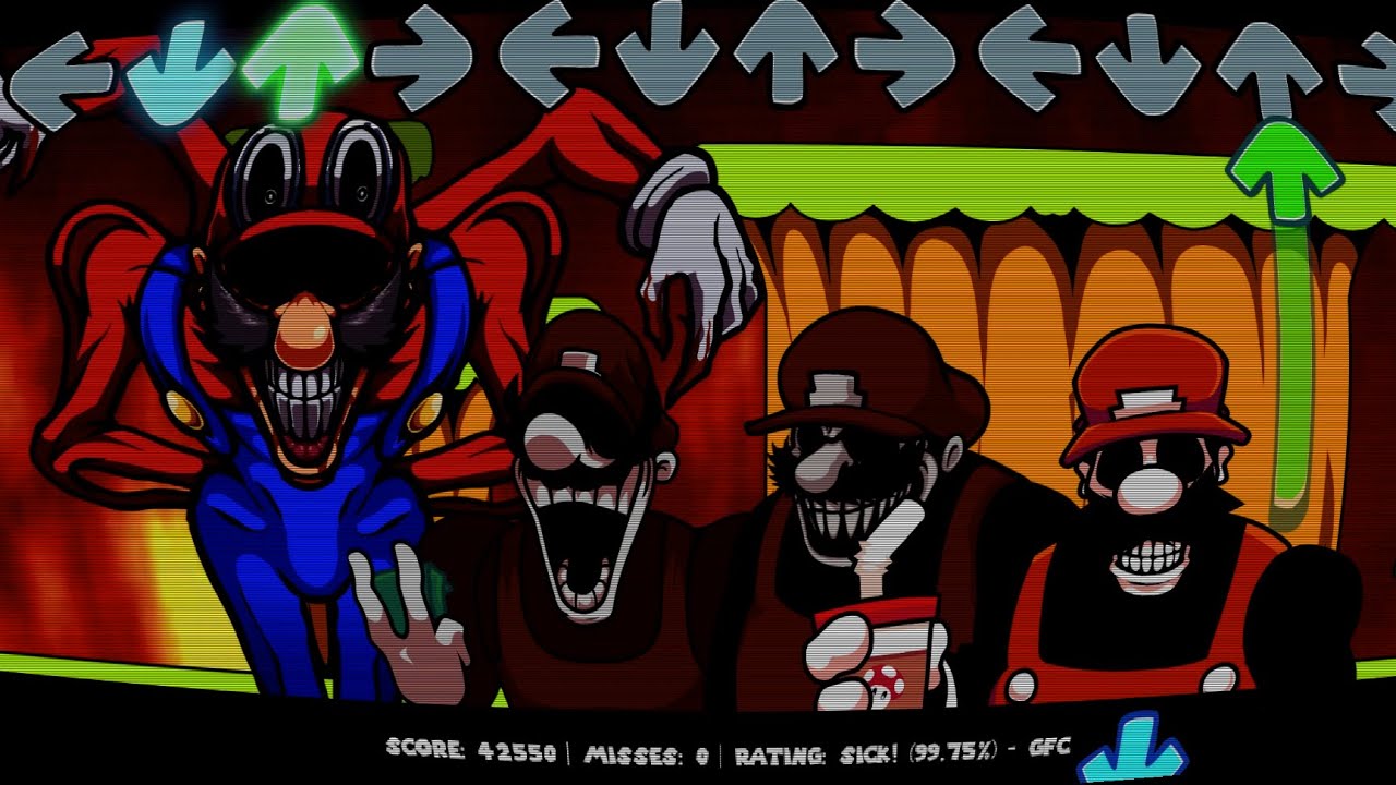 FNF - MARIO FNF PORT V2 (CANNED BUILD) - PLUMBER PANIC - YouTube