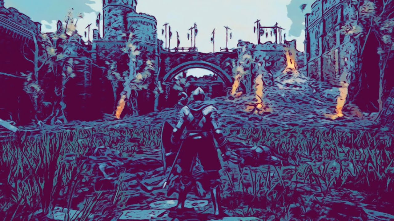 Elden Ring but with a Watercolor/Comic Filter - YouTube