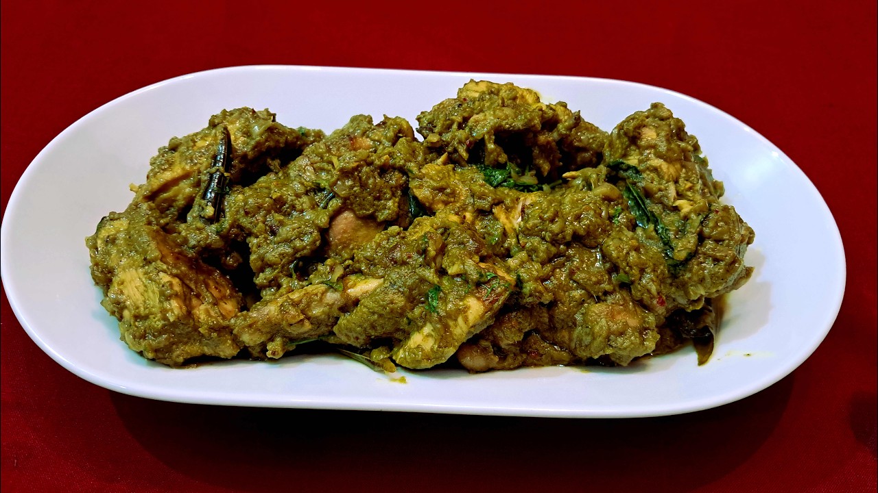 Green Chicken Hyderabadi Style | Hariyali Chicken Recipe | Green ...