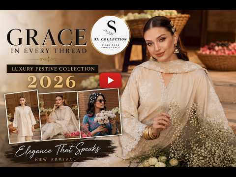Luxury Festive Collection 2026 | Elegant Pakistani Dresses by SA Collection ✨