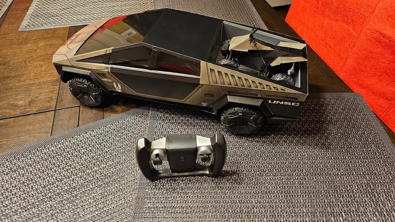 Hot Wheels RC Cybertruck Mini Wrap Install - YouTube