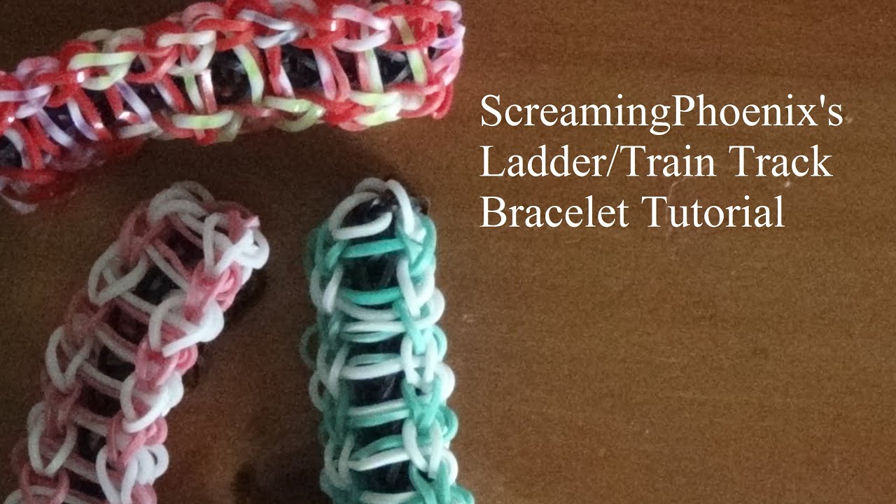 Ladder/Train Track Bracelet Tutorial| Rainbw Loom | LOOM WEEK - YouTube