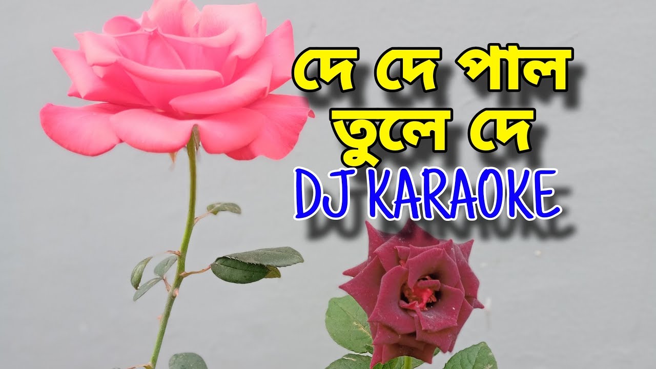 দে দে পাল তুলে দে || De de paal tule de DJ KARAOKE - YouTube