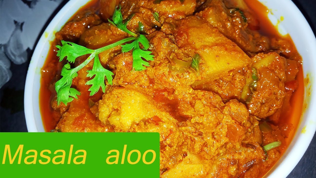 Masala Aloo| Tangy taste masala aloo | Masale wale aloo by Kz Cooking ...