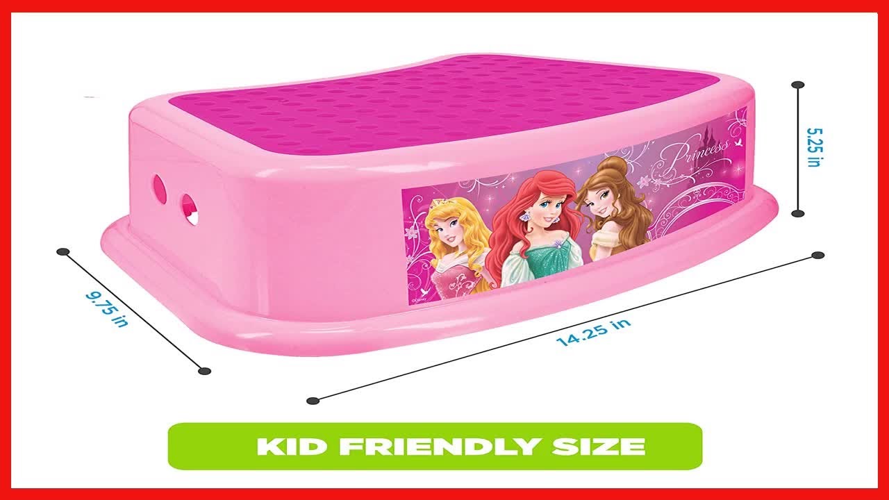 Disney Princess"Royal Debut" Bathroom Step Stool for Kids Using The ...