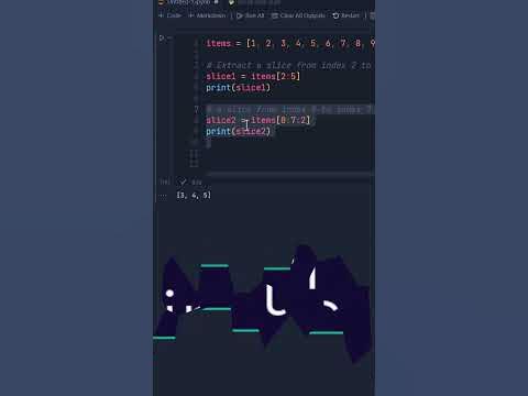 Python Slicing list #shorts #programming #coding - YouTube