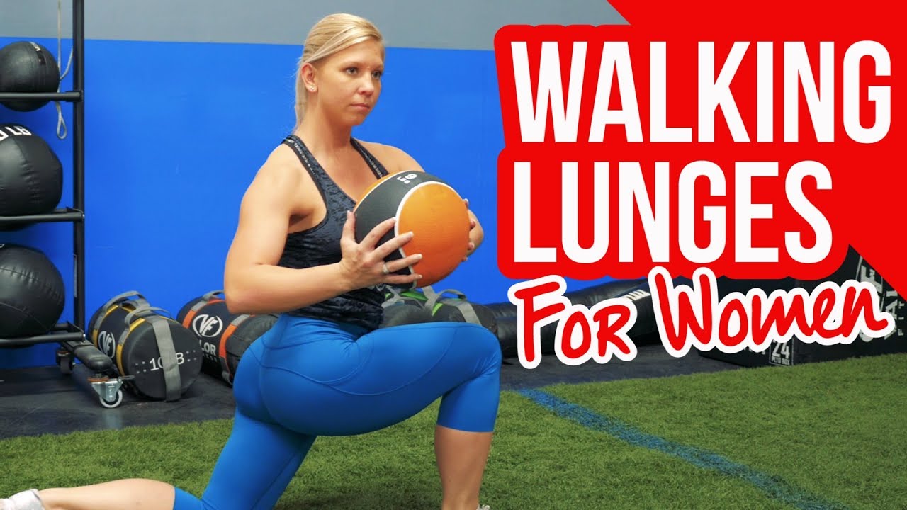 4 Types of Walking Lunges for Women (Glute & Leg Builders) - YouTube