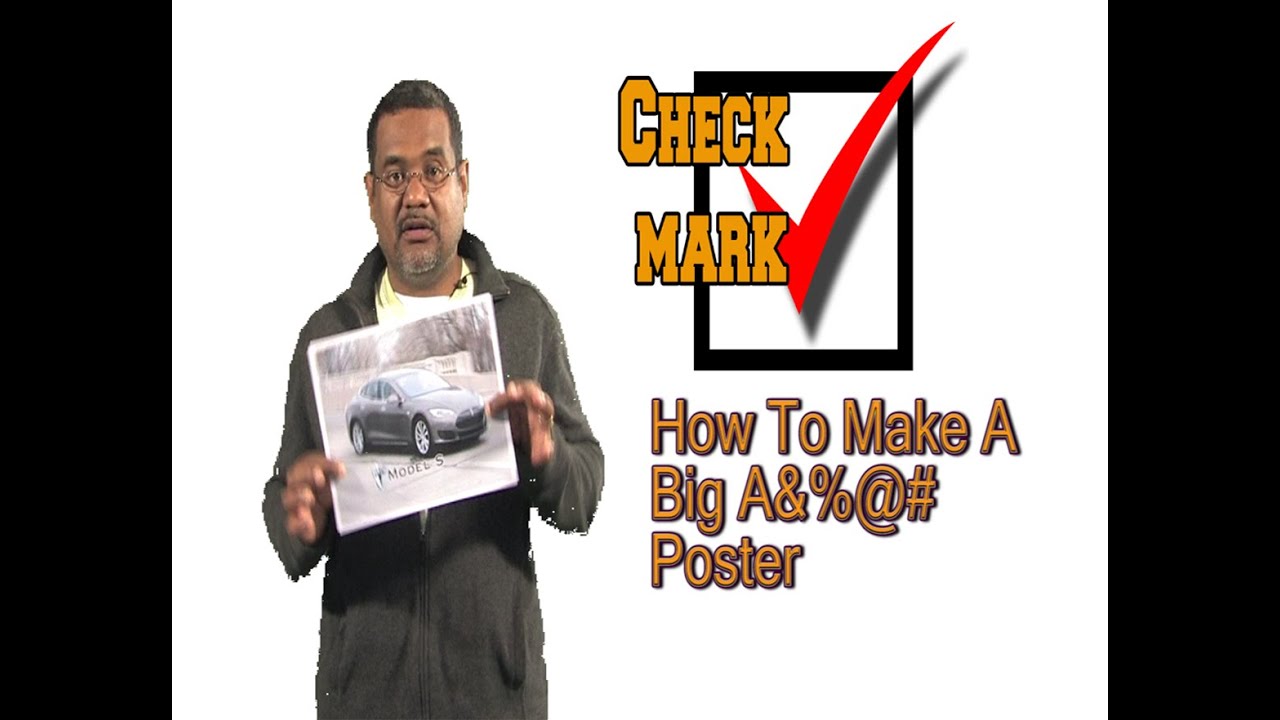 Check Mark - How to: Make a Poster Size Picture - YouTube