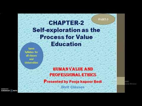 Human values# Self Exploration#Chapter-2# Lecture3#Part-3 - YouTube