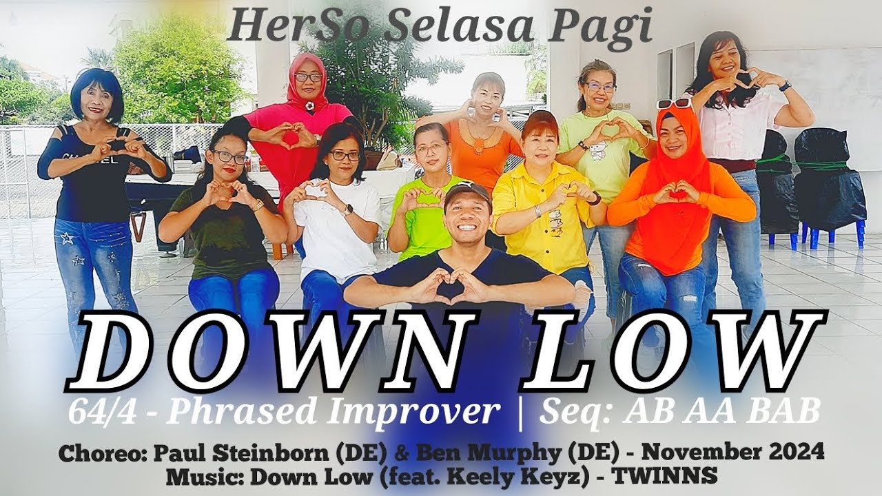 Down Low line Dance | Phrased Improver | Paul Steinborn (DE) & Ben ...