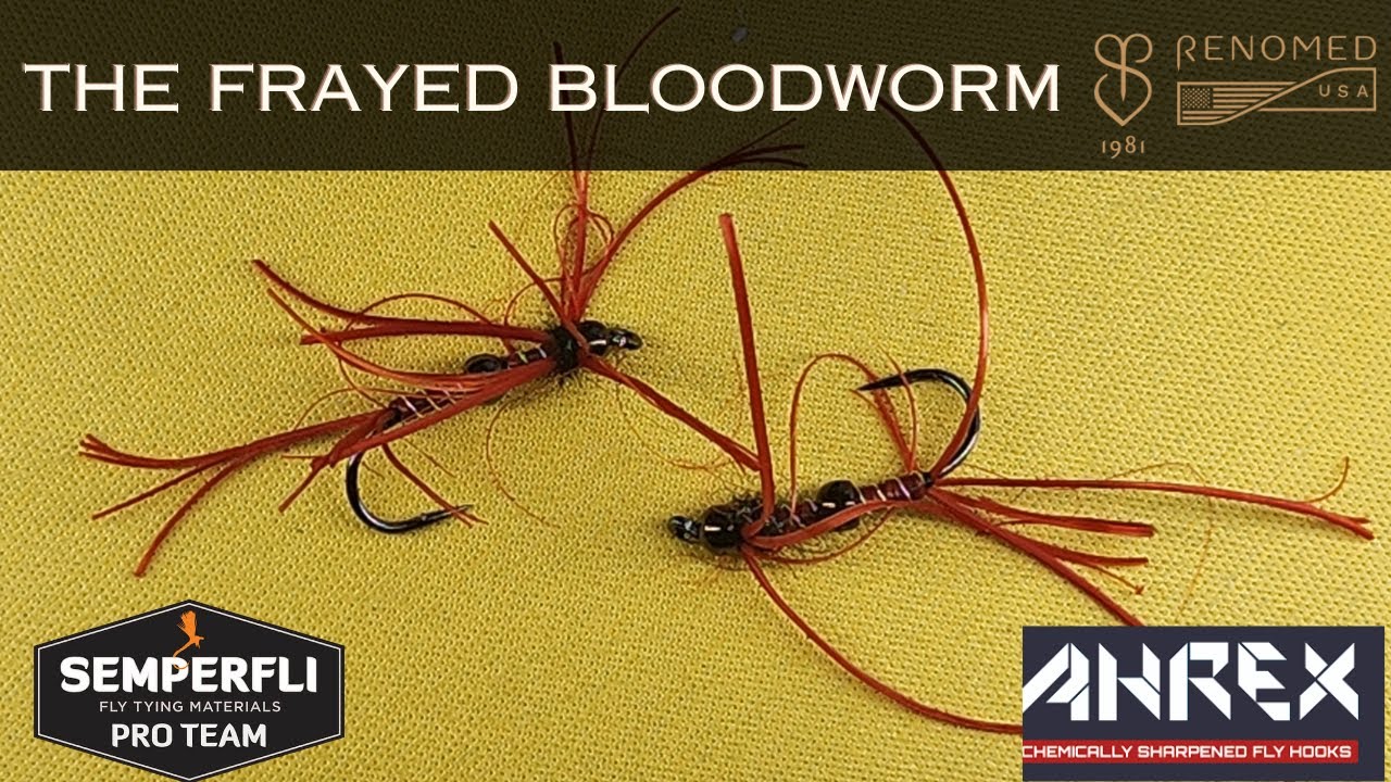Fly Tying Tutorials The Frayed Bloodworm - YouTube