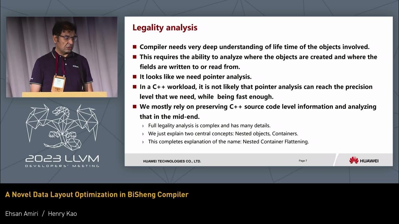 2023 Llvm Dev Mtg Novel Data Layout Optimizations In Bisheng Compiler Youtube