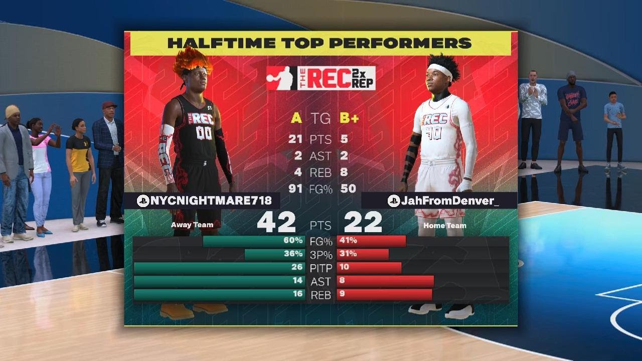 NBA 2K25 Dub Rec Player Of The Half - YouTube