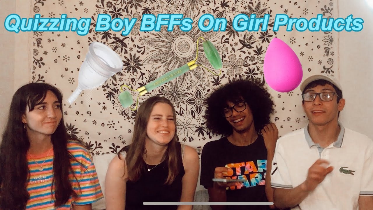 Quizzing My Best Friends on Female Products! (Hilarious) - YouTube