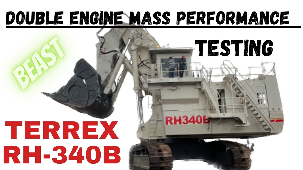 Terex Excavator RH340 Testing - YouTube