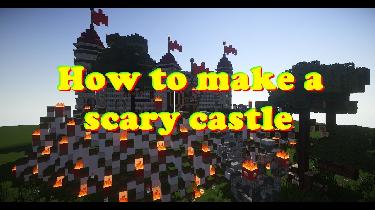 Minecraft - How to make a scary castle: part 7 - YouTube