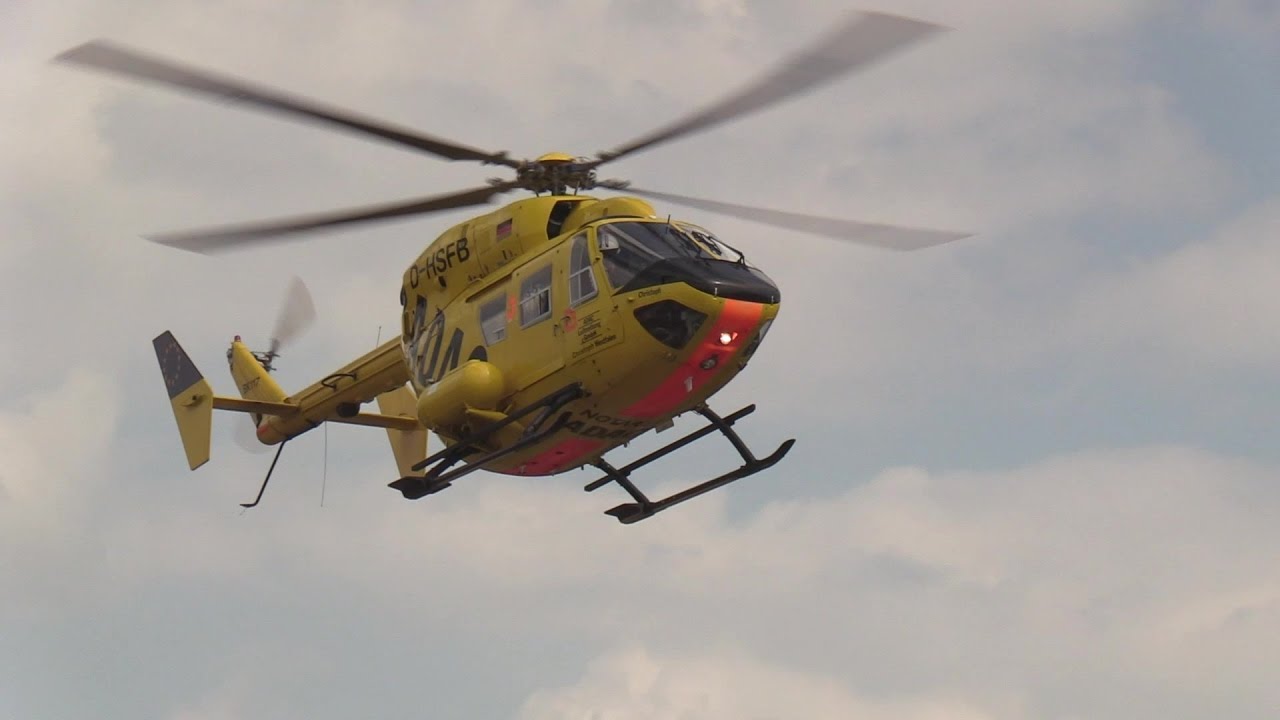 ADAC Hubschrauber im Einsatz - YouTube