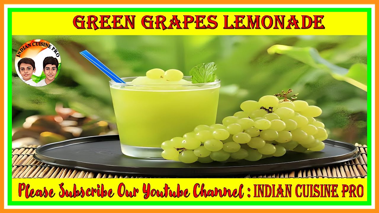 Tangy Green Grapes Lemonade. इम्युनिटी व दिमाग को मजबूत बनाये - YouTube