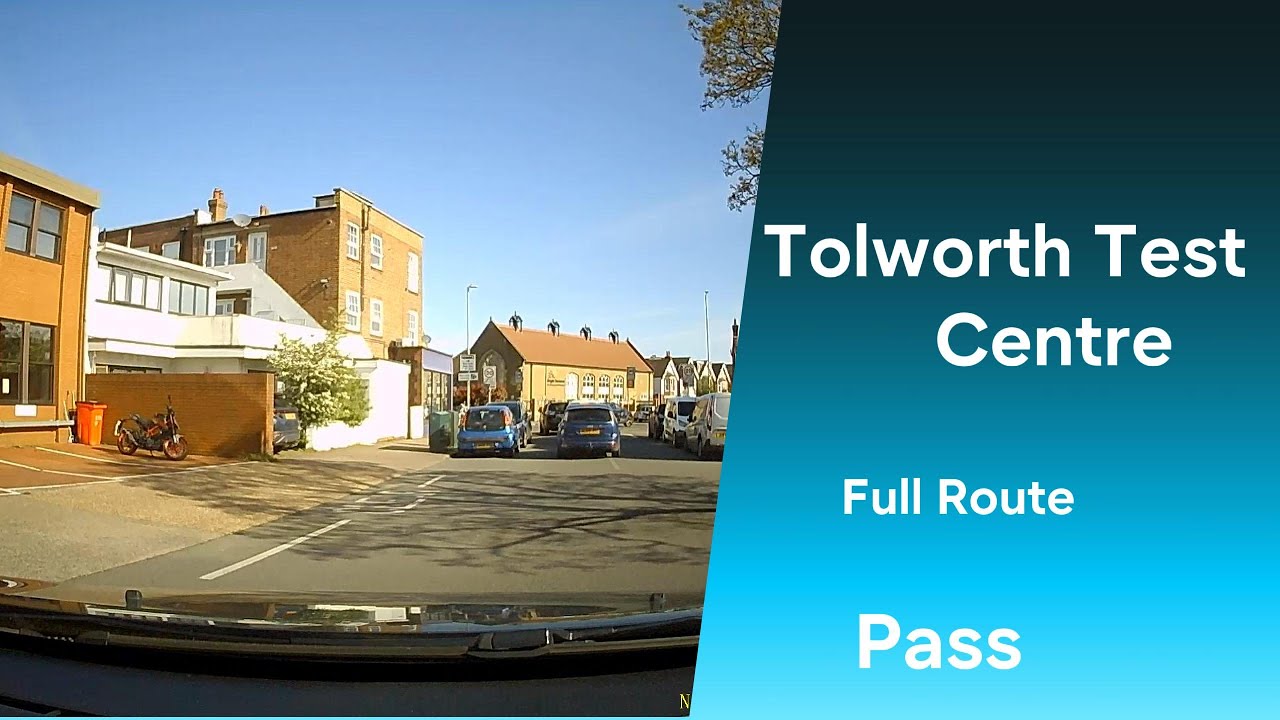 Tolworth Driving Test Centre Full Exam Test Route - YouTube