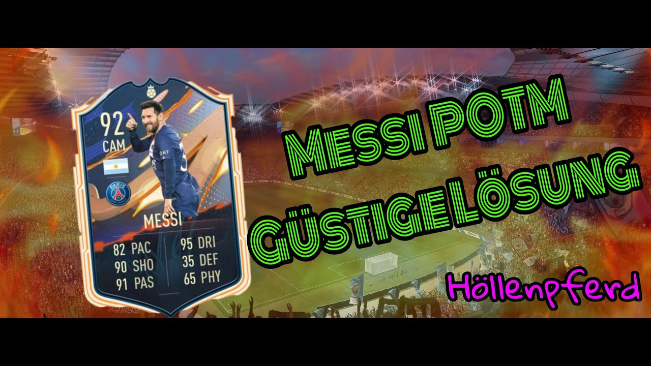 Fifa23 Messi Potm sbc günstig und einfach nachbauen - YouTube