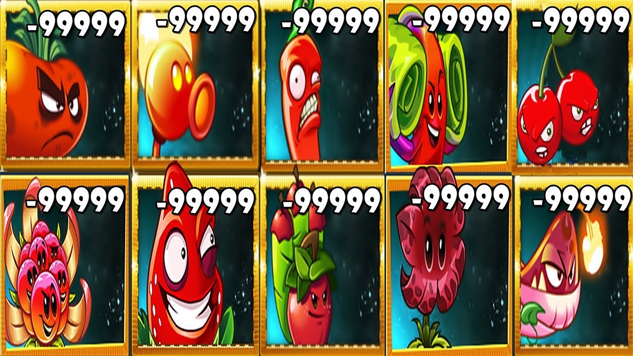 Plants vs Zombies 2: All RED Plants Vs 9999 Gargantuar - Who Will Win ...