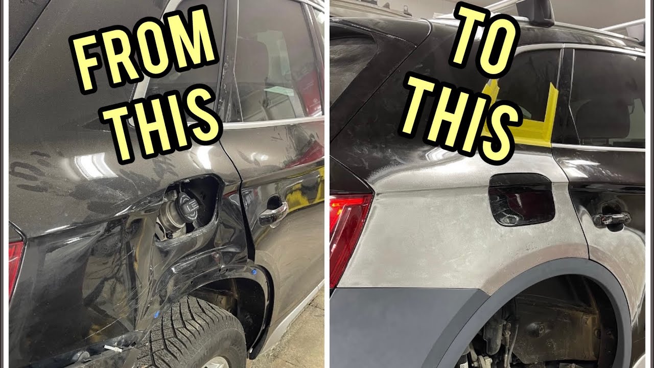 AUDI REPAIR - audi quarter panel repair - Audi q5 - YouTube