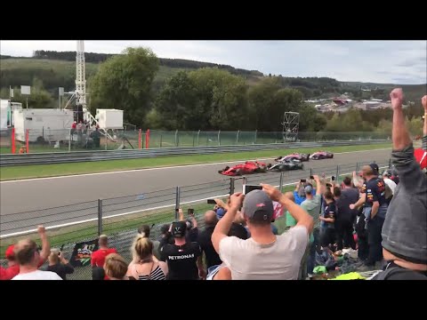 Here comes Sebastian Vettel | LIVE Fans View at Kemmel straight | F1 Belgian Grand Prix 2018