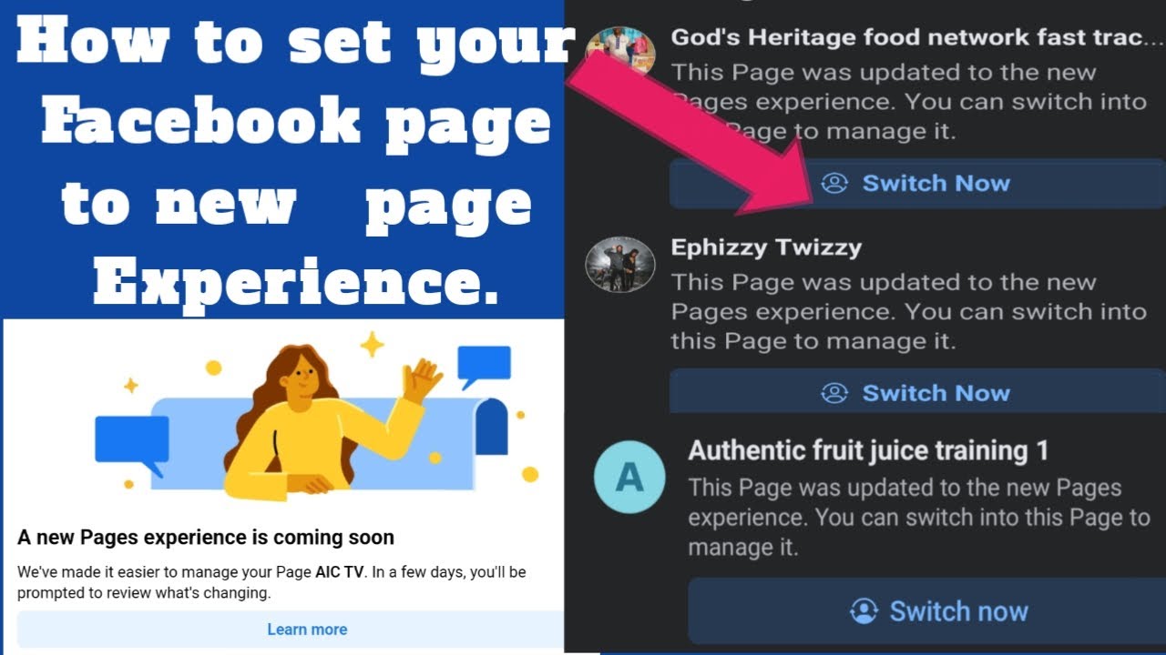 How to set your Facebook page to new page Experience. #facebook # ...