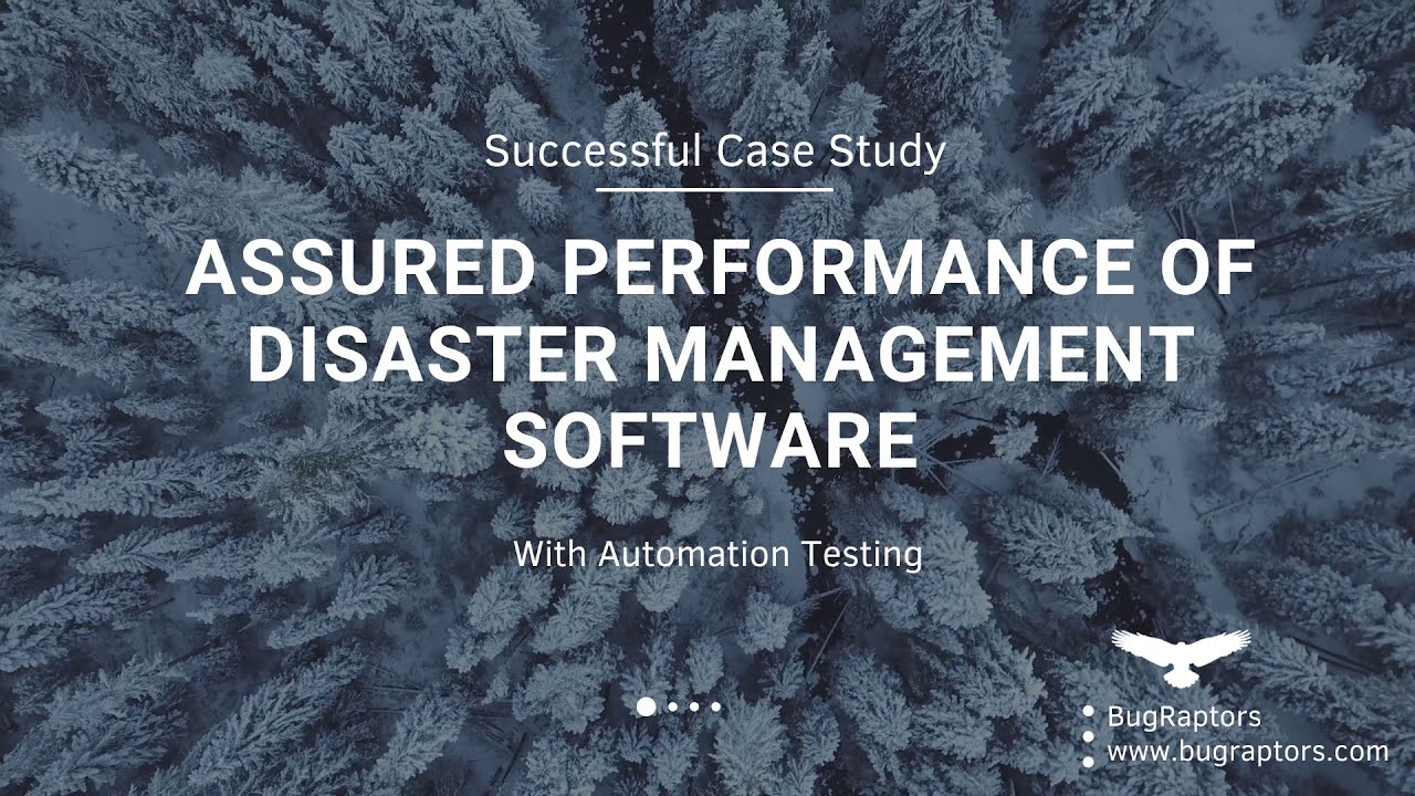 Testing Disaster Management Software - Case study - YouTube