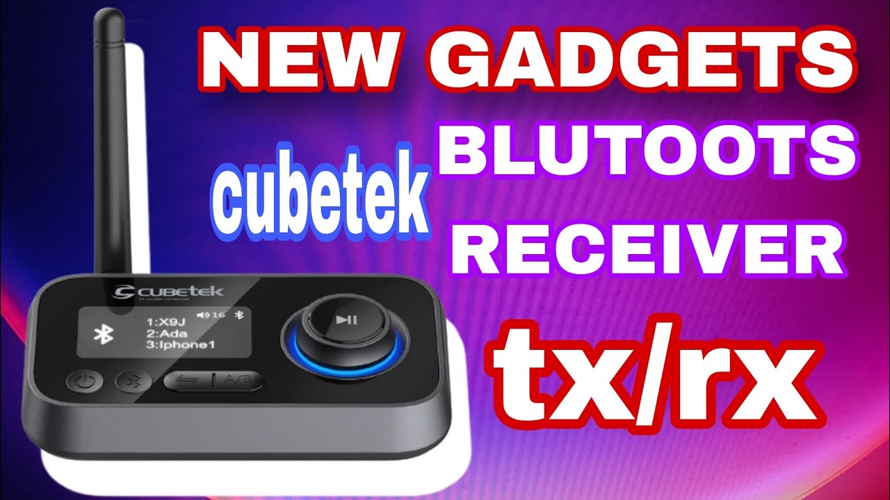 Cubetek blutooth audio rx/tx unboxing review - YouTube