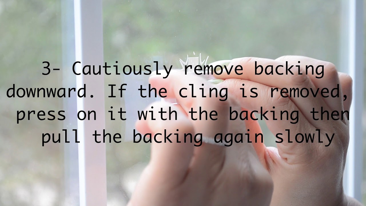 How to install Window cling - YouTube