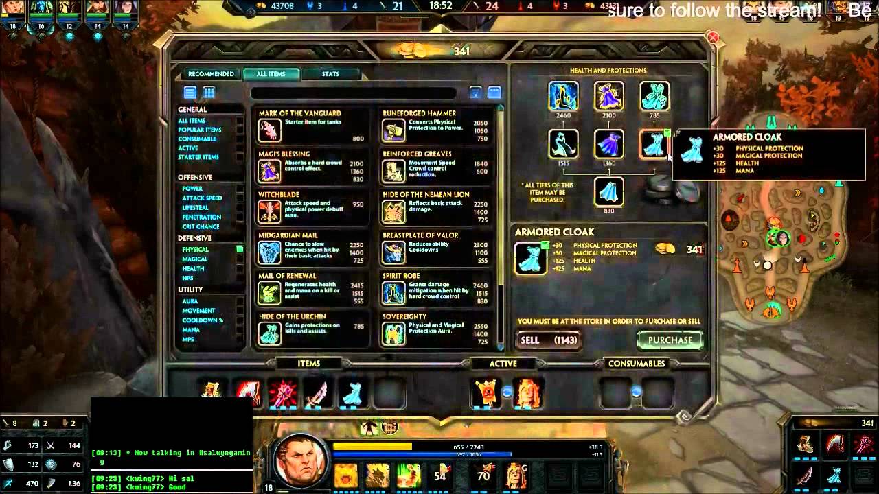Salwyn plays Smite - Herc solo lane conquest Livestream footage - YouTube