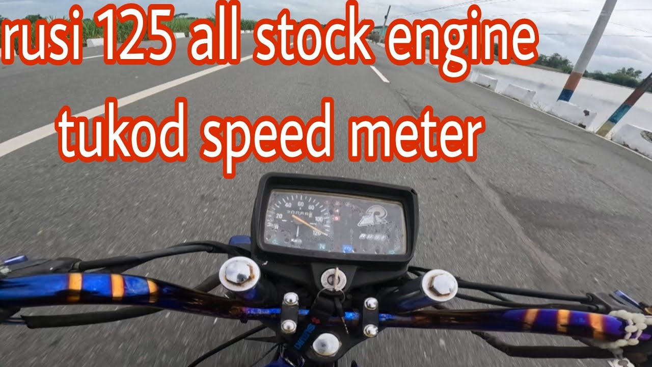 rusi 125 all stock engine top speed GPS - YouTube