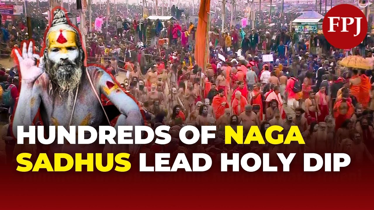 Hundreds of Naga Sadhus Lead Holy Dip at Maha Kumbh 2025 in Triveni ...