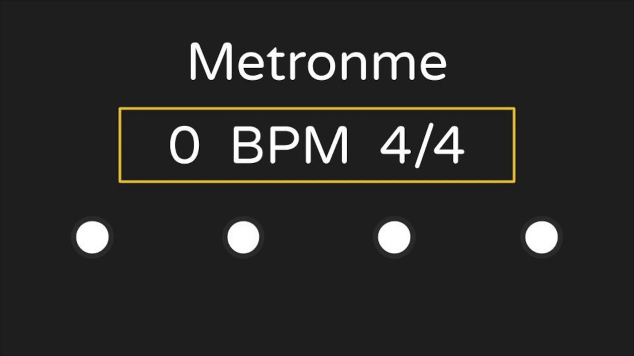 Metronome | 0 BPM | 4/4 Time (with Accent ) - YouTube
