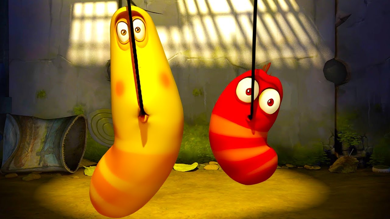 EARPHONE WIRE! | LARVA | Cartoons For Kids | WildBrain Kids - YouTube