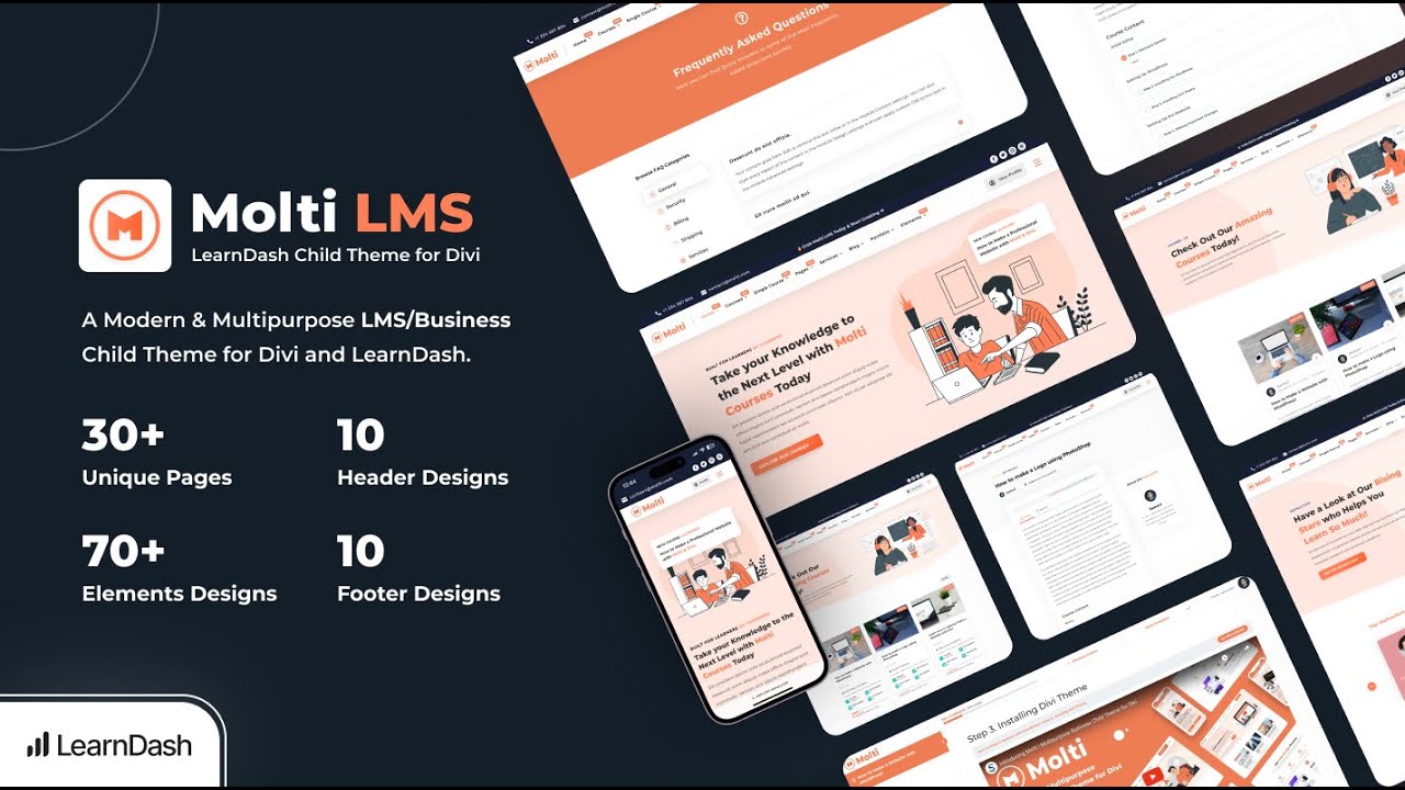 Introducing Molti LMS | Modern & Multipurpose LMS/Business Child Theme ...