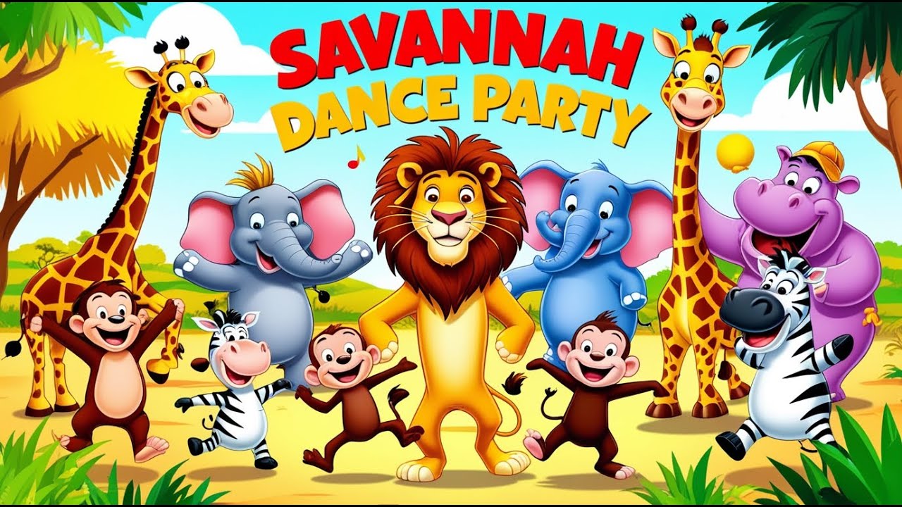 Savannah Dance Party | Fun Animal Song for Kids - YouTube