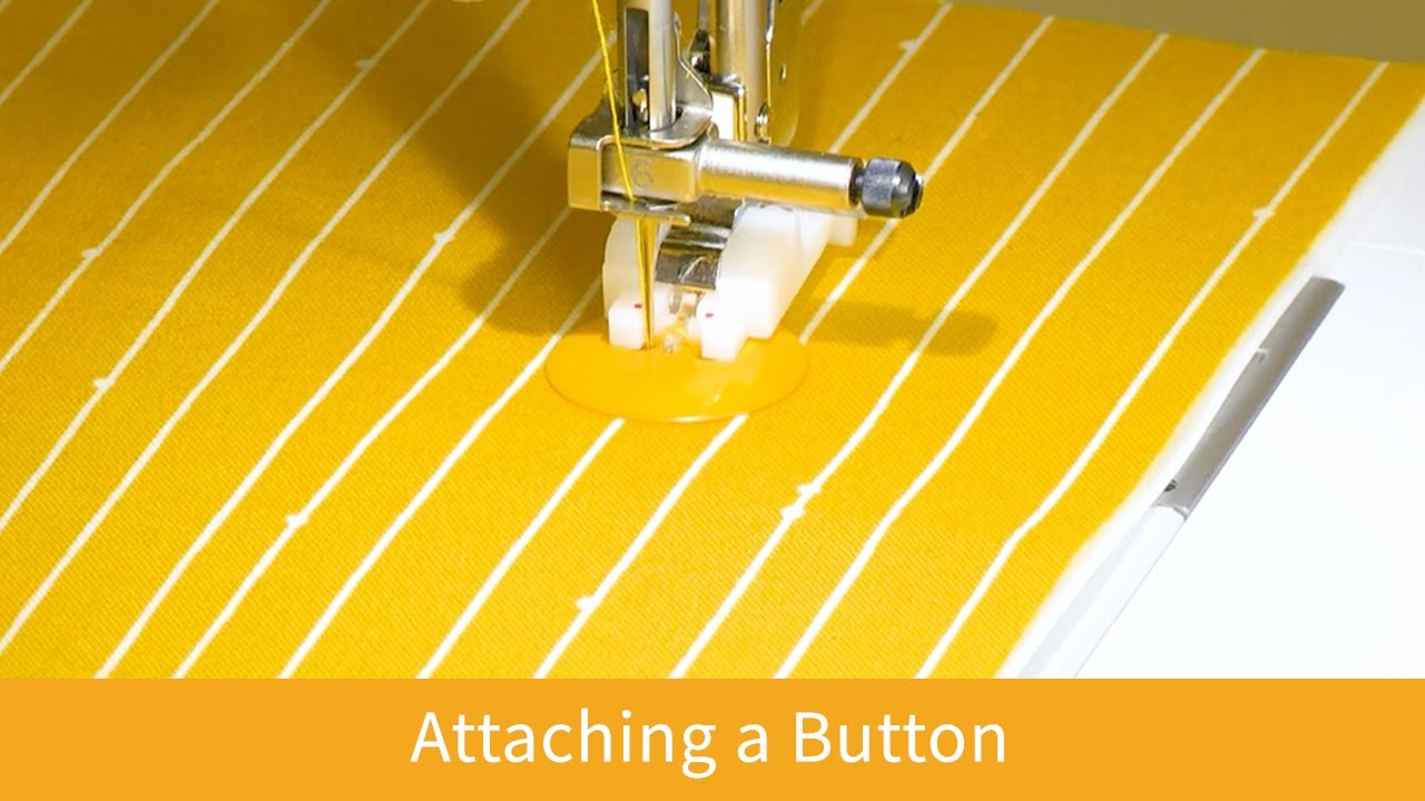 How to Attach a Button Using the Baby Lock Brilliant - YouTube