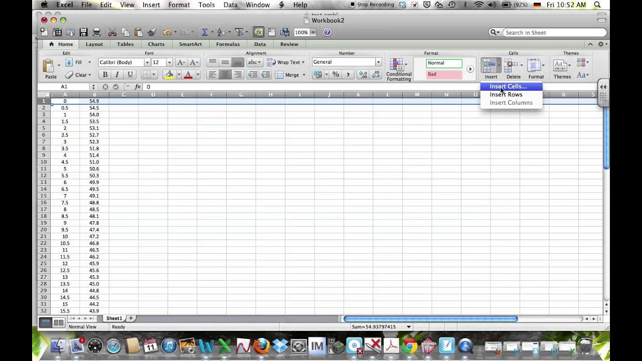 IB Logger Pro and Regression in Excel - YouTube