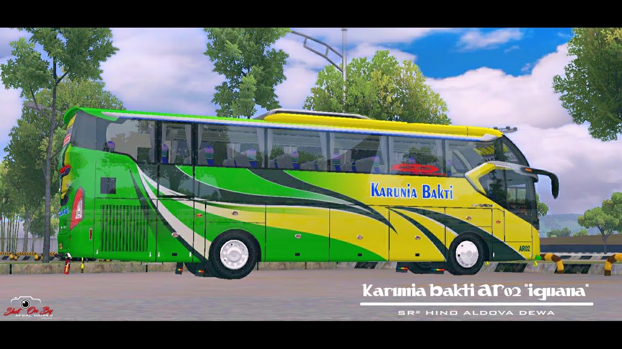 Share Gratis Livery Karunia Bakti AR02 "Iguana" || SR² Hino Aldova Dewa ...