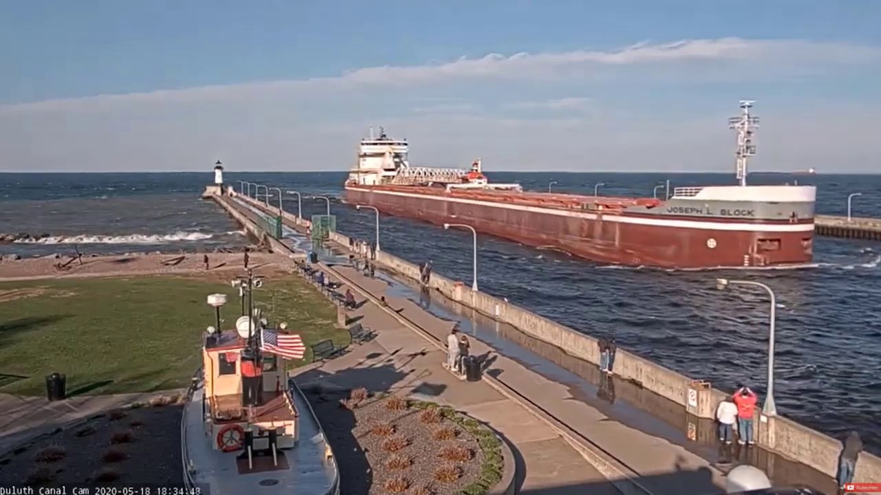 Joseph L Block arrived Duluth 05/18/2020 - YouTube