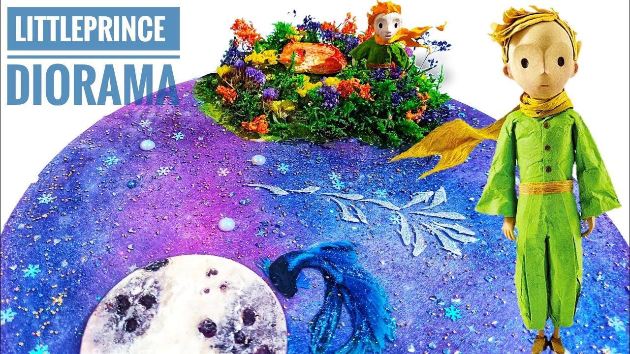 The little prince Diorama / Epoxy Resin / Polymer Clay - YouTube