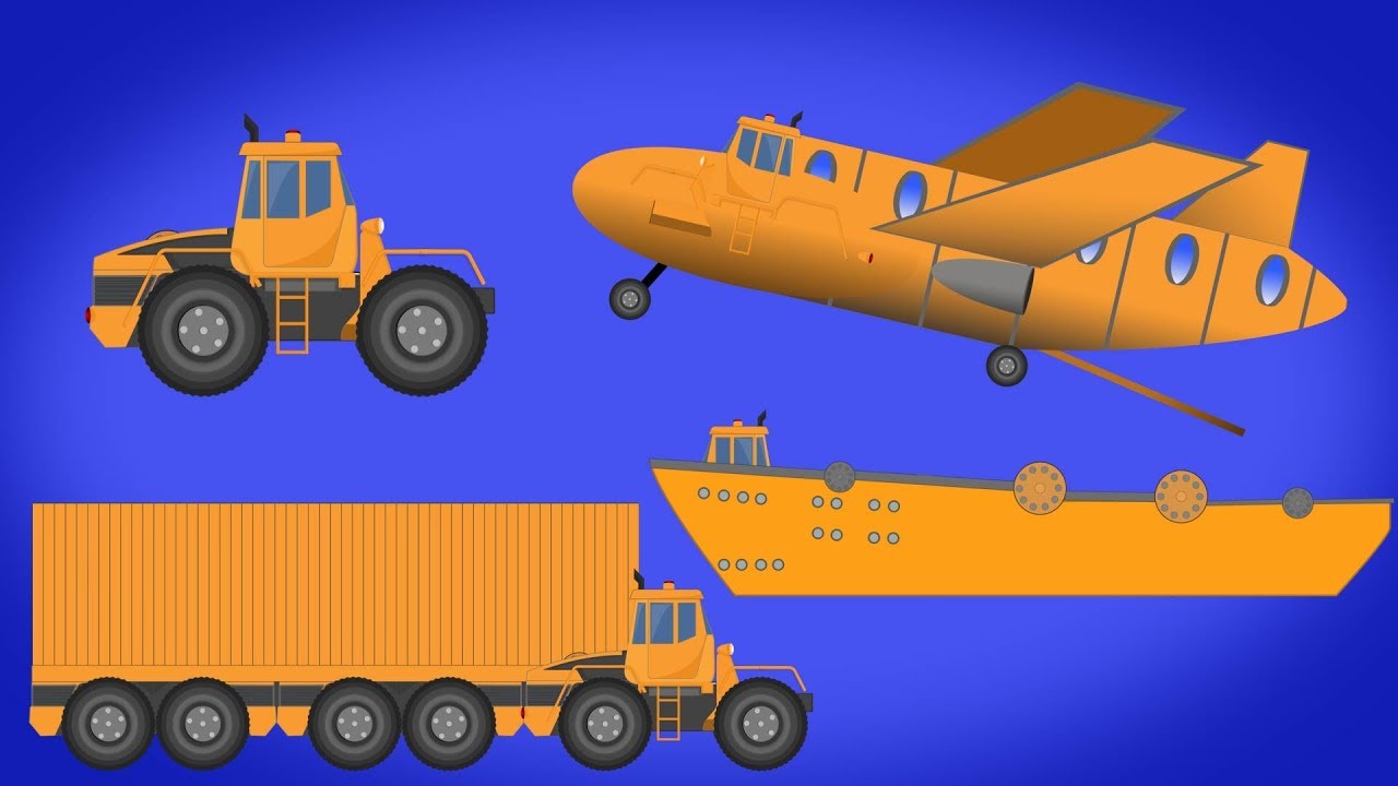 Kids TV Channel | CARGO SHIP | CARGO CONTAINER TRUCK | CARGO PLANE ...